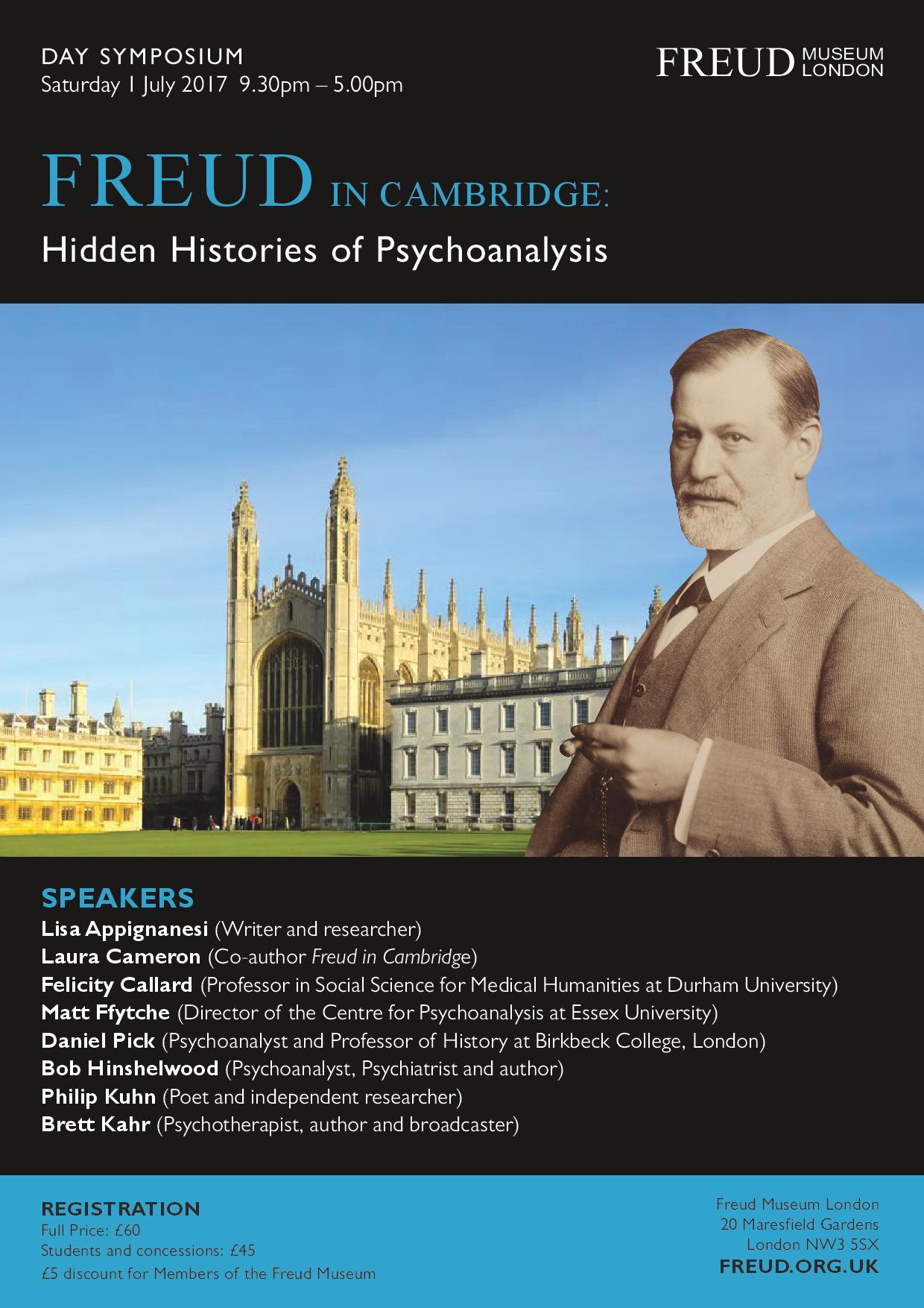 Freud in Cambridge Conference (London, 1 July 2017) – h-madness