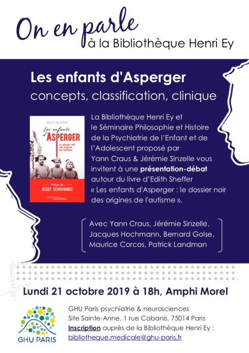 Debate & Book Talk: Les enfants d’Asperger by Edith Sheffer, Henri Ey ...