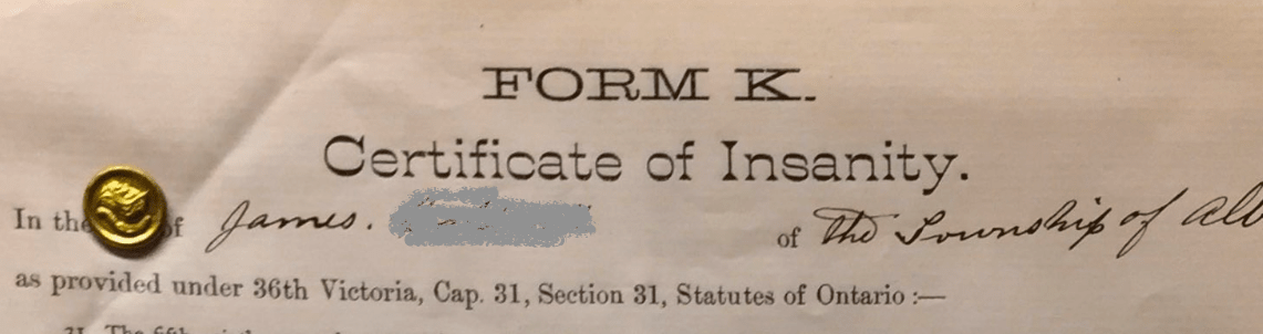 Article: Just the Basic Facts, The Certification of Insanity in the Era ...