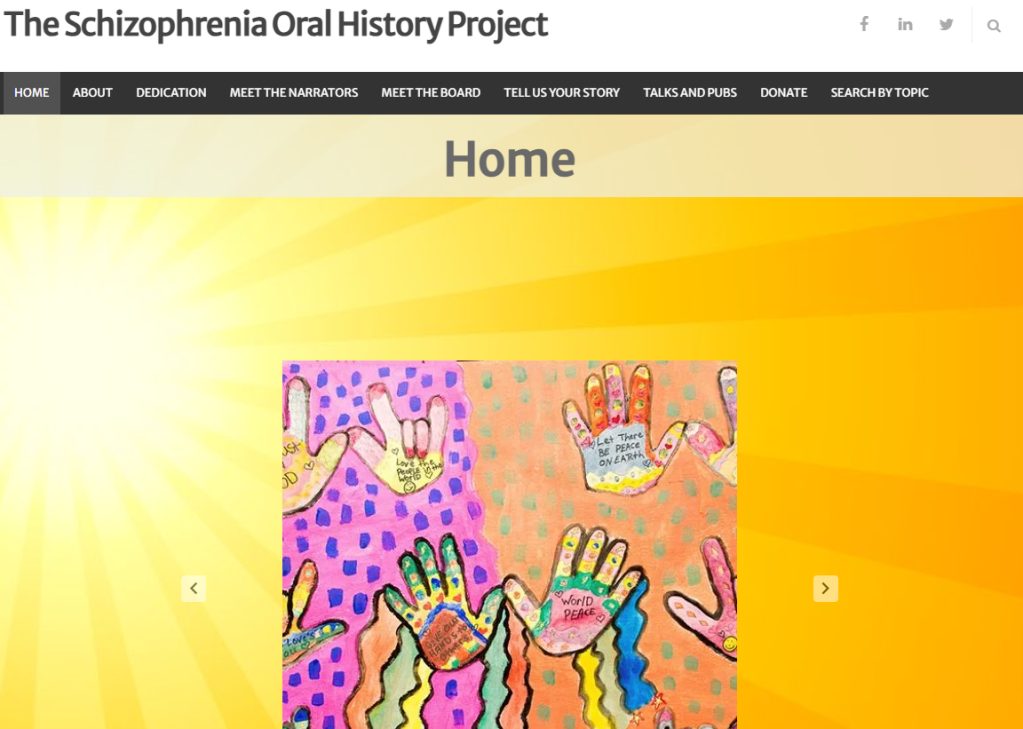 Website: The Schizophrenia Oral History Project, created by Tracy ...